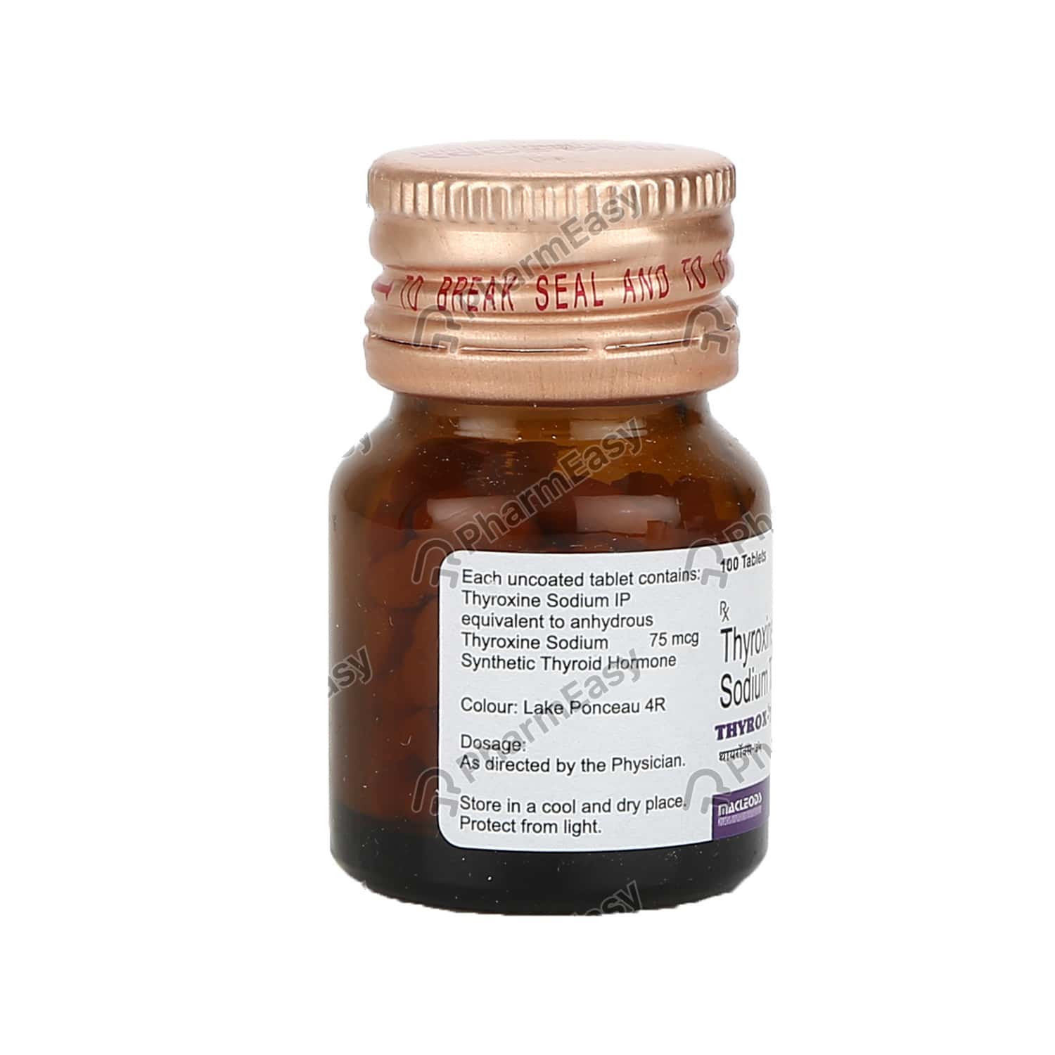Buy Thyrox 75 MCG Tablet (100) Online at Flat 18% OFF* | PharmEasy