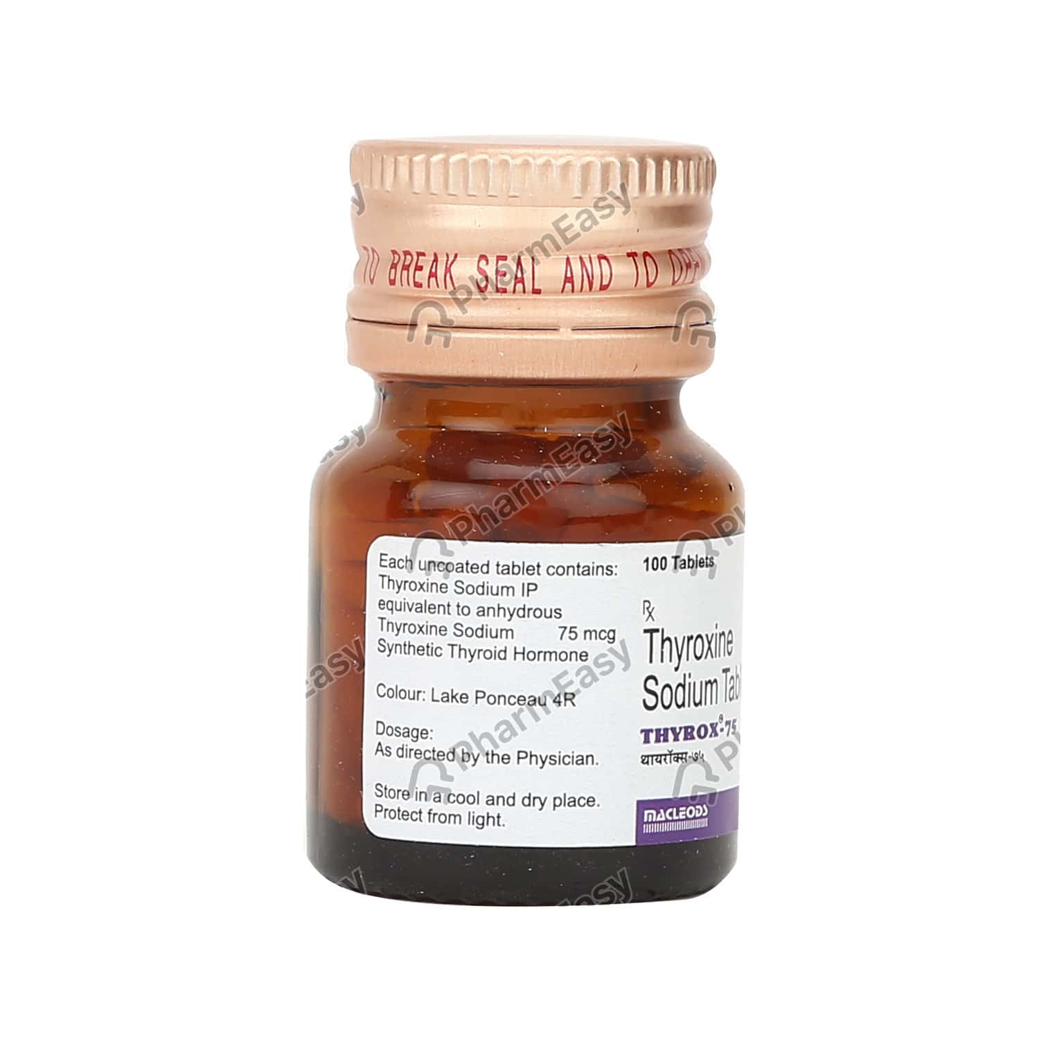 Buy Thyrox 75 MCG Tablet (100) Online at Flat 18% OFF* | PharmEasy