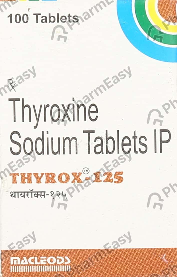 Thyrox 125 MCG Tablet (100): Uses, Side Effects, Price & Dosage | PharmEasy