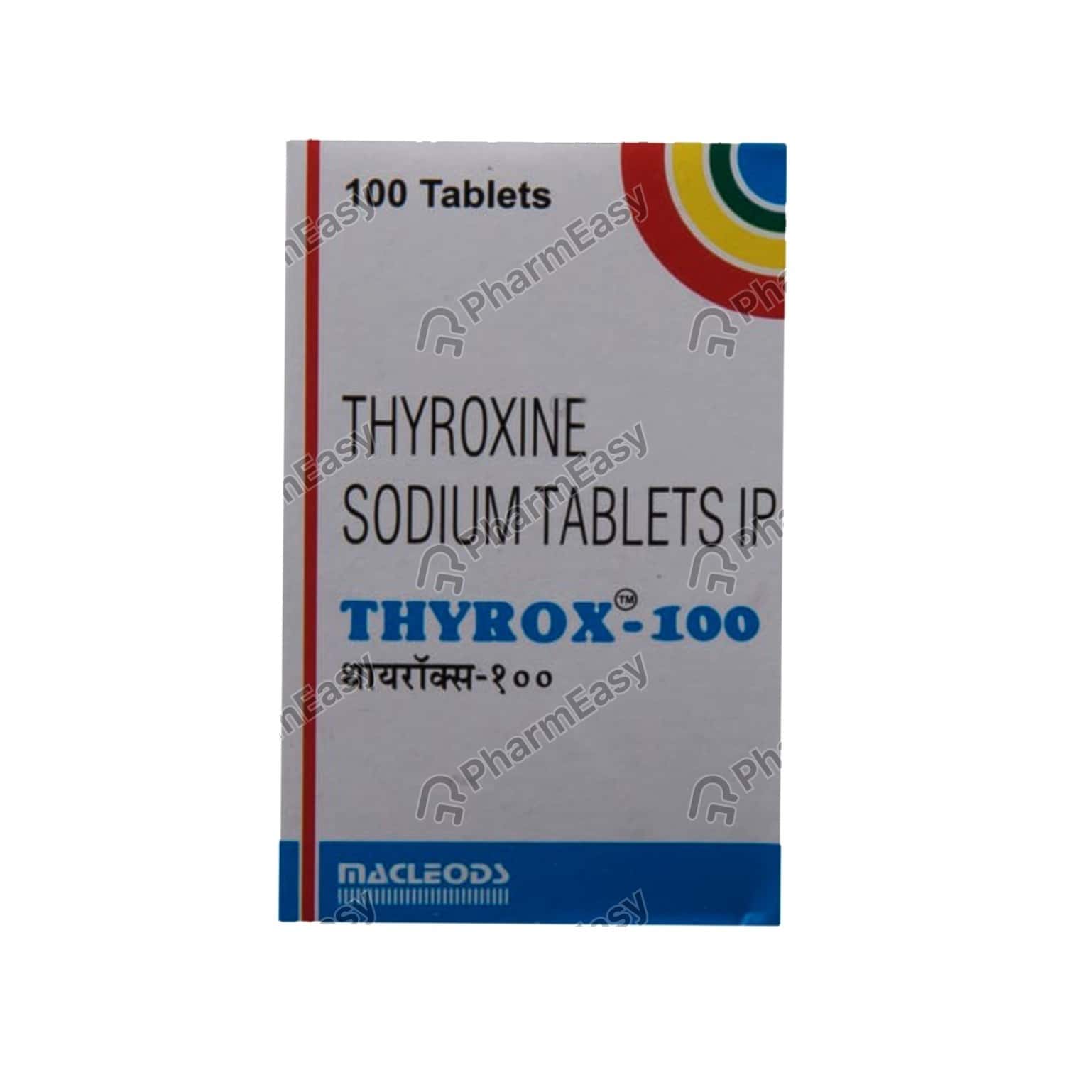 Buy Thyrox 100 MCG Tablet (100) Online at Flat 18% OFF* | PharmEasy