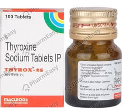 Thyrox 25 MCG Tablet (100): Uses, Side Effects, Price & Dosage | PharmEasy