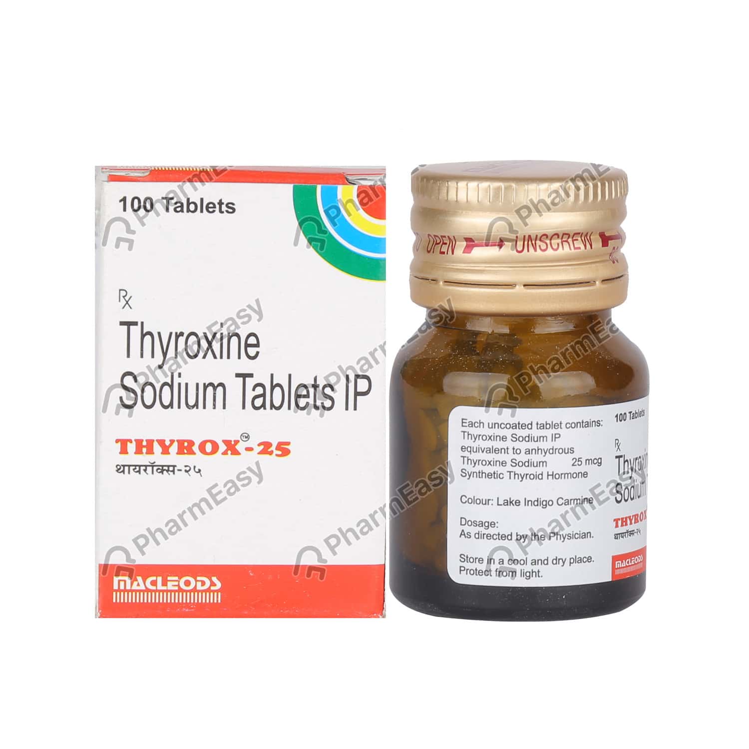 Thyrox 25 MCG Tablet (100) - Uses, Side Effects, Dosage, Composition ...