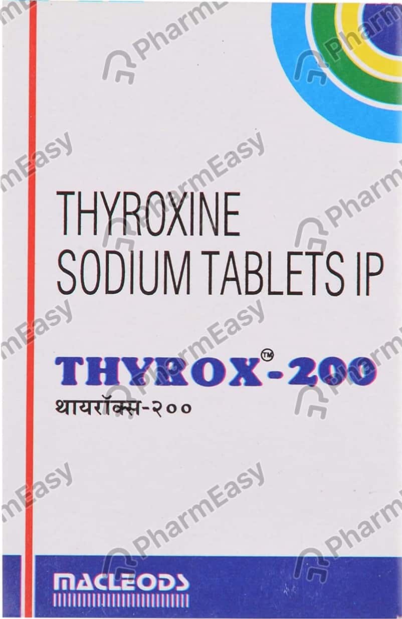 Thyrox 200 MCG Tablet (100): Uses, Side Effects, Price & Dosage | PharmEasy