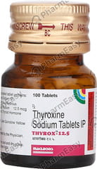 Thyrox 12.5 MCG Tablet (100): Uses, Side Effects, Price & Dosage ...