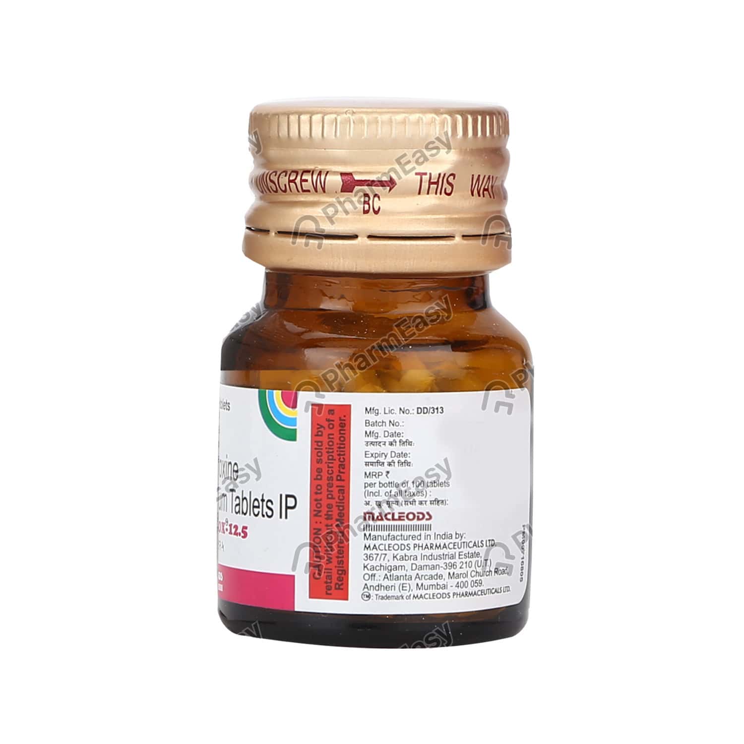 Buy Thyrox 12.5 MCG Tablet (100) Online at Flat 18% OFF* | PharmEasy