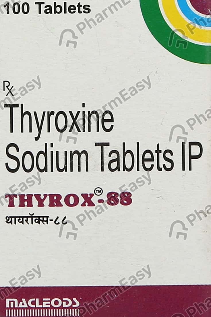 Thyrox 88 MCG Tablet (100): Uses, Side Effects, Price, Dosage ...