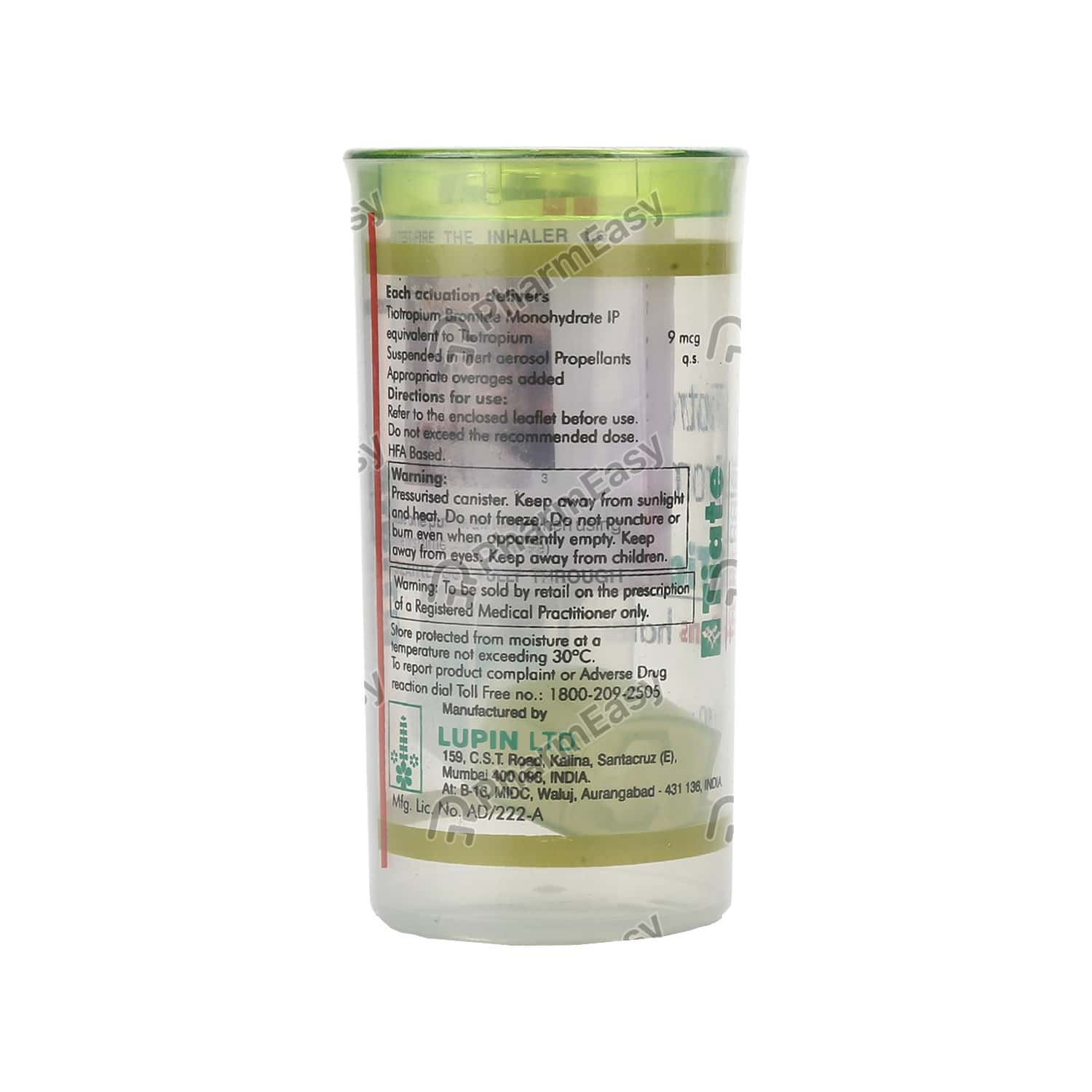 Tiate 9 MCG Metered-Dose Inhaler (180): Uses, Side Effects, Price ...