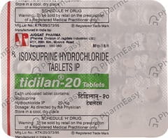 Tidilan 20 MG Tablet (30): Uses, Side Effects, Price & Dosage | PharmEasy