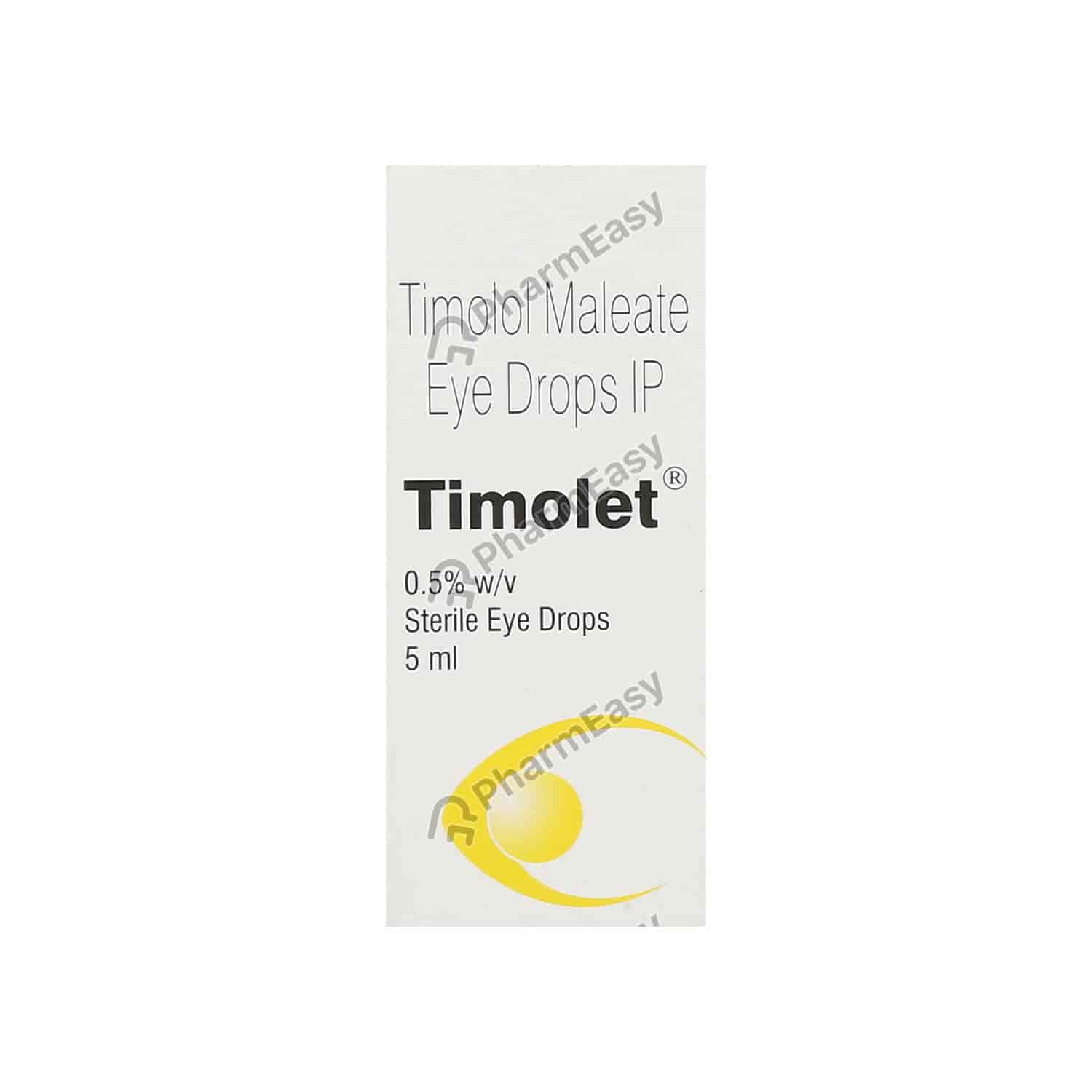 Buy Timolet 0.5% Eye Drops 5ml Online at Flat 18% OFF* | PharmEasy