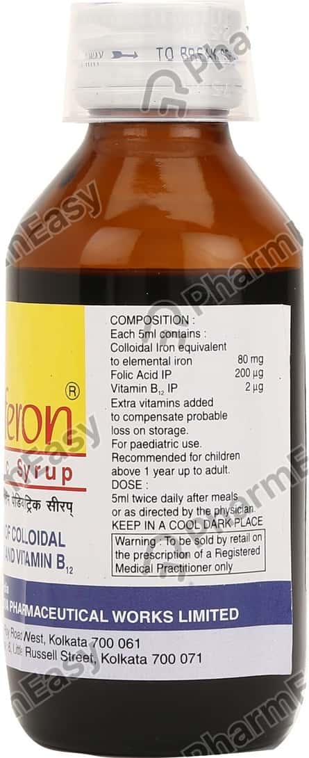 Tonoferon Paed Syrup 100ml: Uses, Side Effects, Price & Dosage | PharmEasy