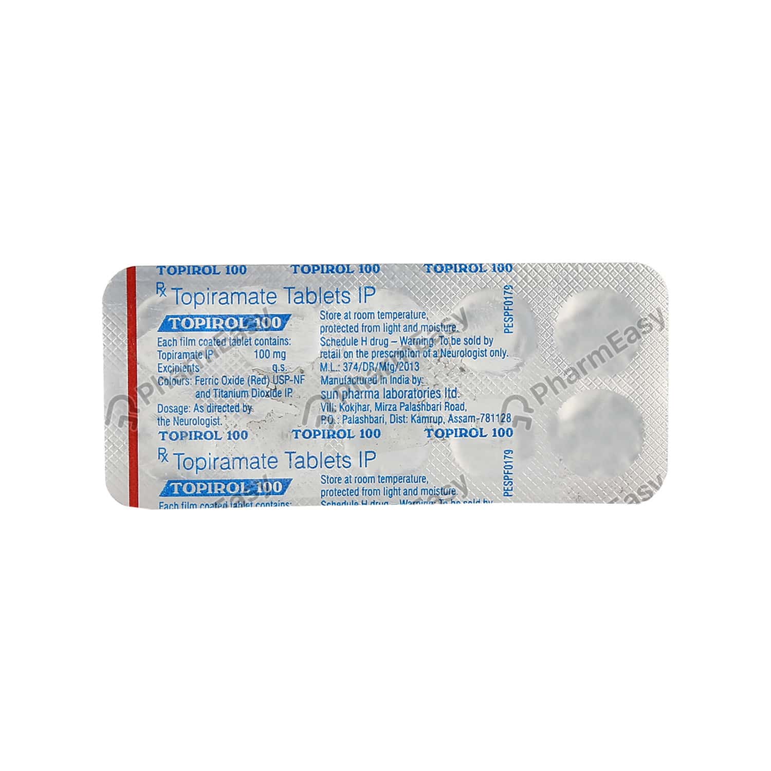 Buy Topirol 100 MG Tablet (10) Online at Flat 18% OFF* | PharmEasy