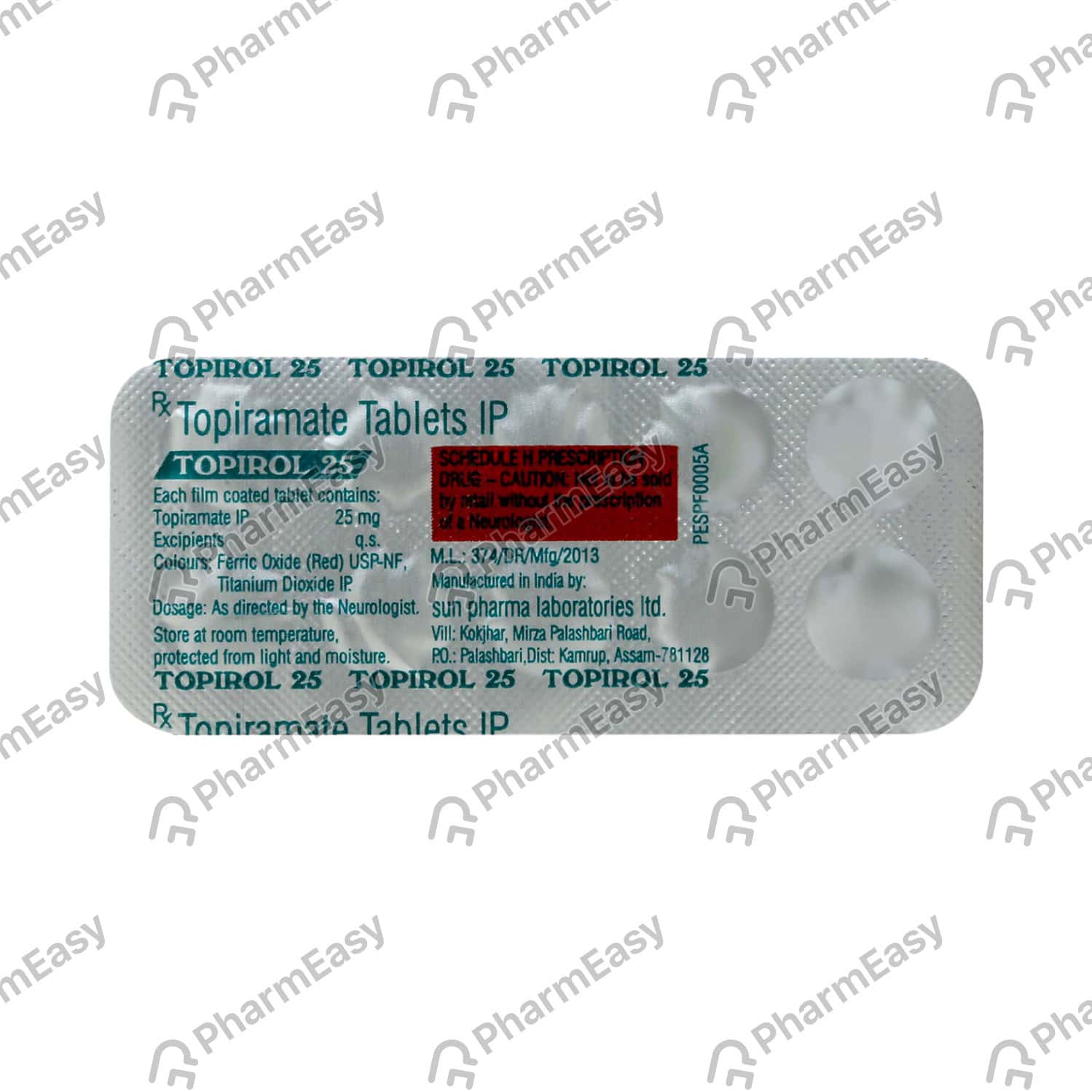 Topirol 25 Tablet: Uses, Side-effects, Price, Dosage & More Info ...