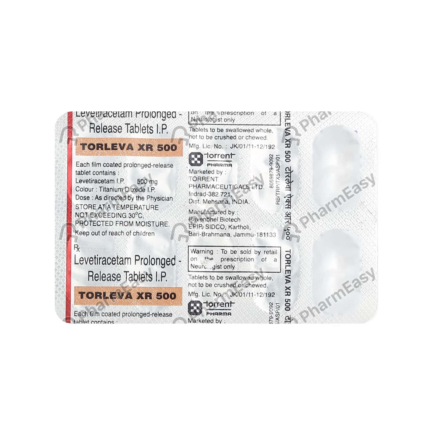 Buy Torleva Xr 500 MG Tablet (10) Online at Flat 18% OFF* | PharmEasy