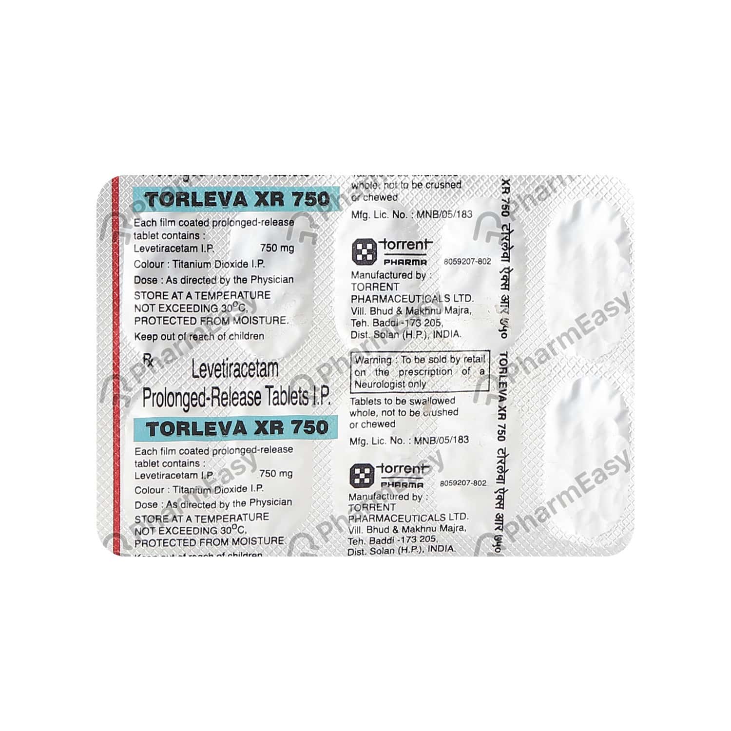 Buy Torleva Xr 750 MG Tablet (10) Online at Flat 18% OFF* | PharmEasy