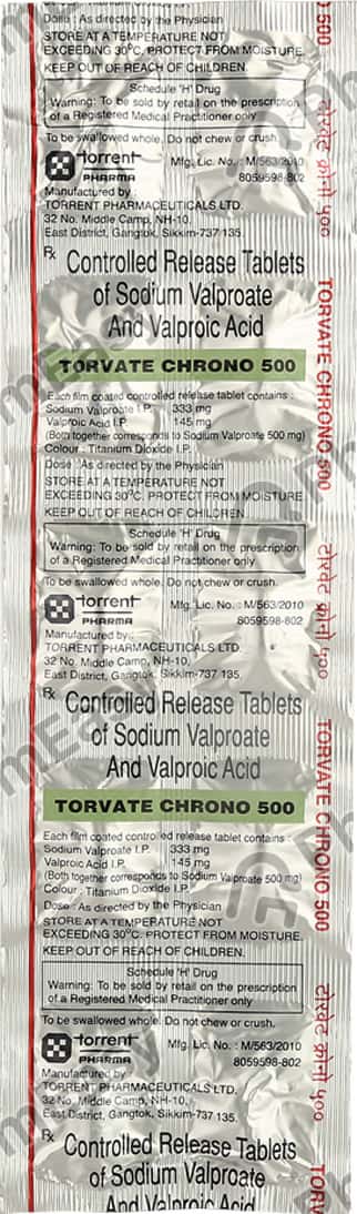 Valpotex Cr 500 MG Tablet (10): Uses, Side Effects, Price, Dosage ...