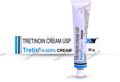 Tretin 0.025 %W/W Cream (30): Uses, Side Effects, Price & Dosage ...