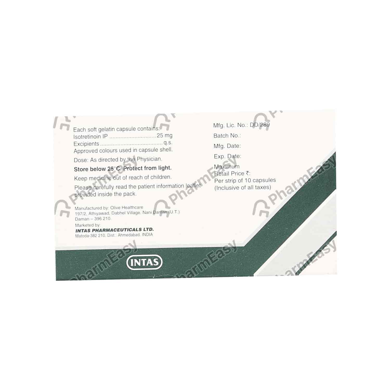 Tretiva 25mg Cap - Uses, Side Effects, Dosage, Composition & Price ...