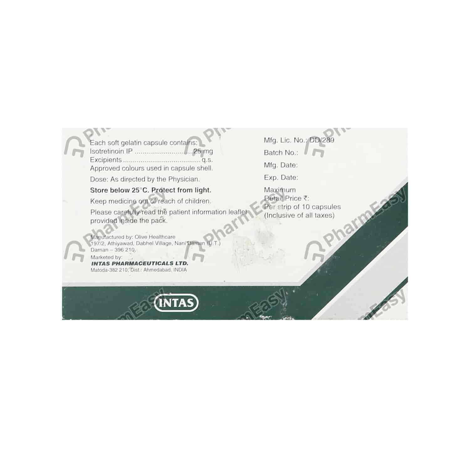 Tretiva 25mg Cap - Uses, Side Effects, Dosage, Composition & Price ...