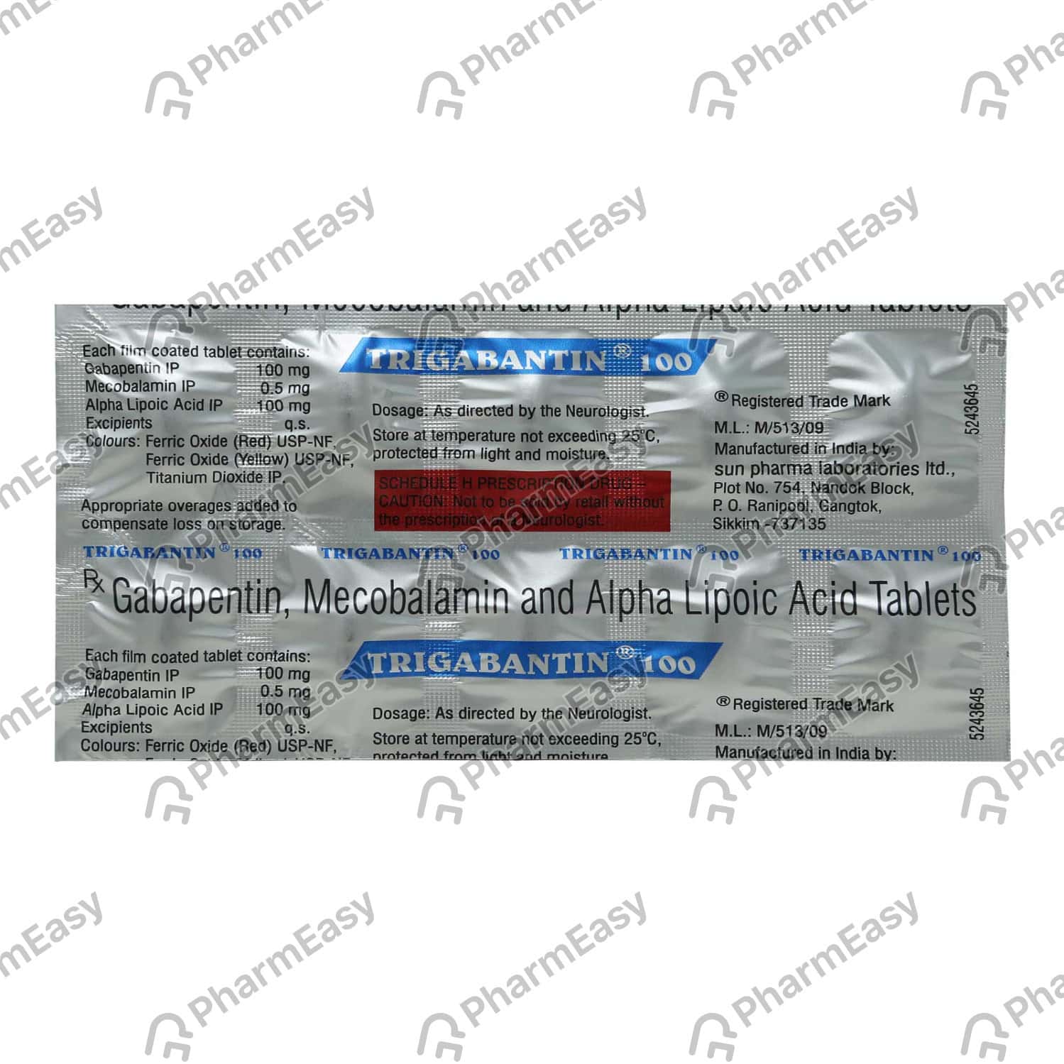 Trigabantin 100 Tablet: Uses, Side-effects, Price, Dosage & More Info ...