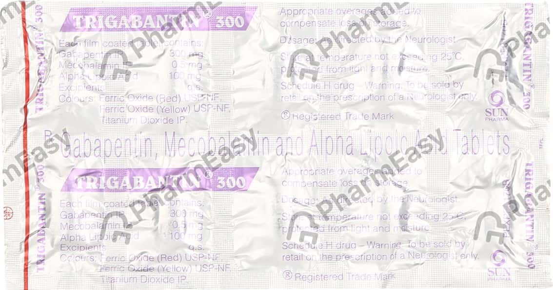 Buy Trigabantin 300mg Strip Of 10 Tablets Online at Flat 15% OFF ...