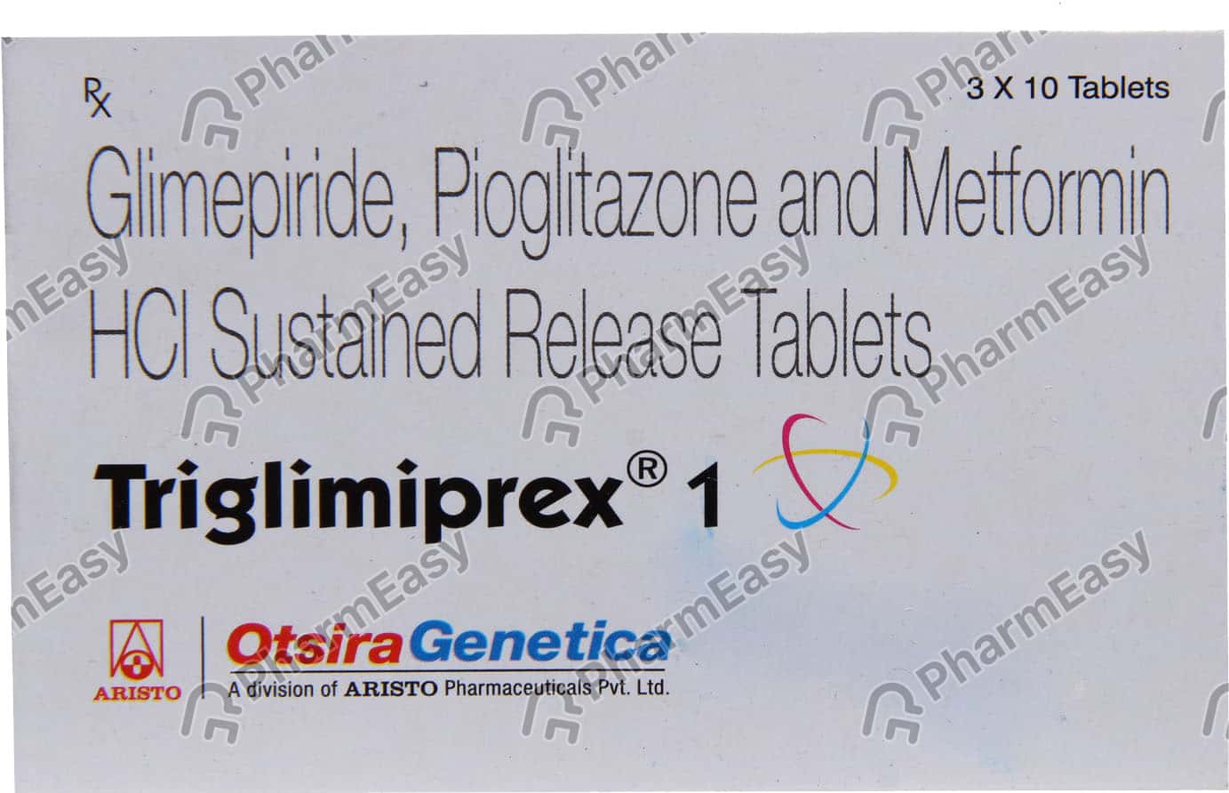 Triglimiprex 1mg Strip Of 10 Tablets: Uses, Side Effects, Price ...