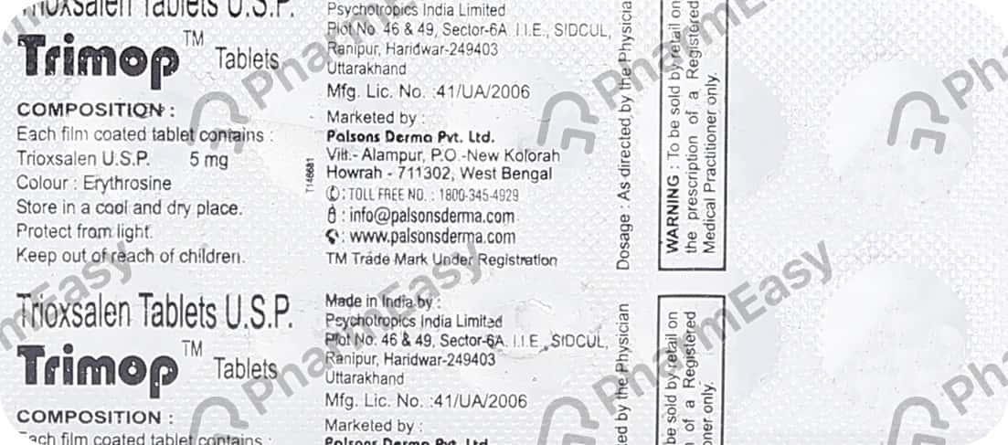 Trimop 5 MG Tablet (10): Uses, Side Effects, Price & Dosage | PharmEasy