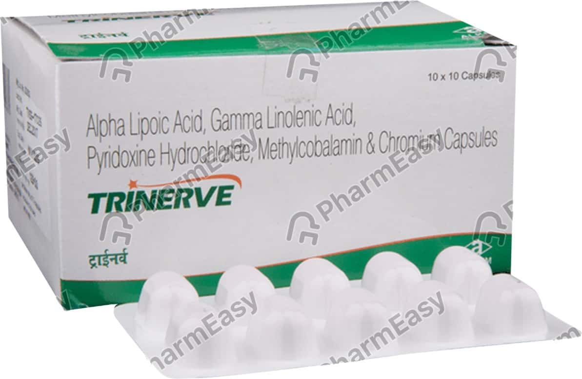 Buy Trinerve Strip Of 10 Capsules Online at Flat 15% OFF | PharmEasy