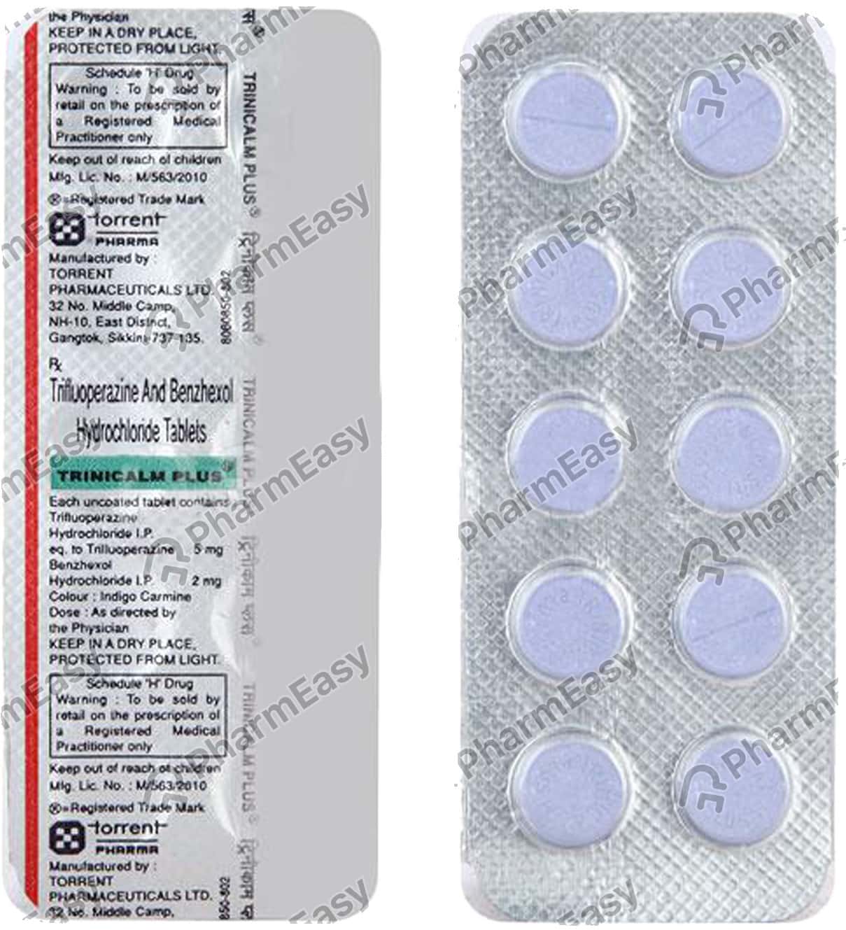 Trinicalm Plus Strip Of 10 Tablets: Uses, Side Effects, Price & Dosage ...
