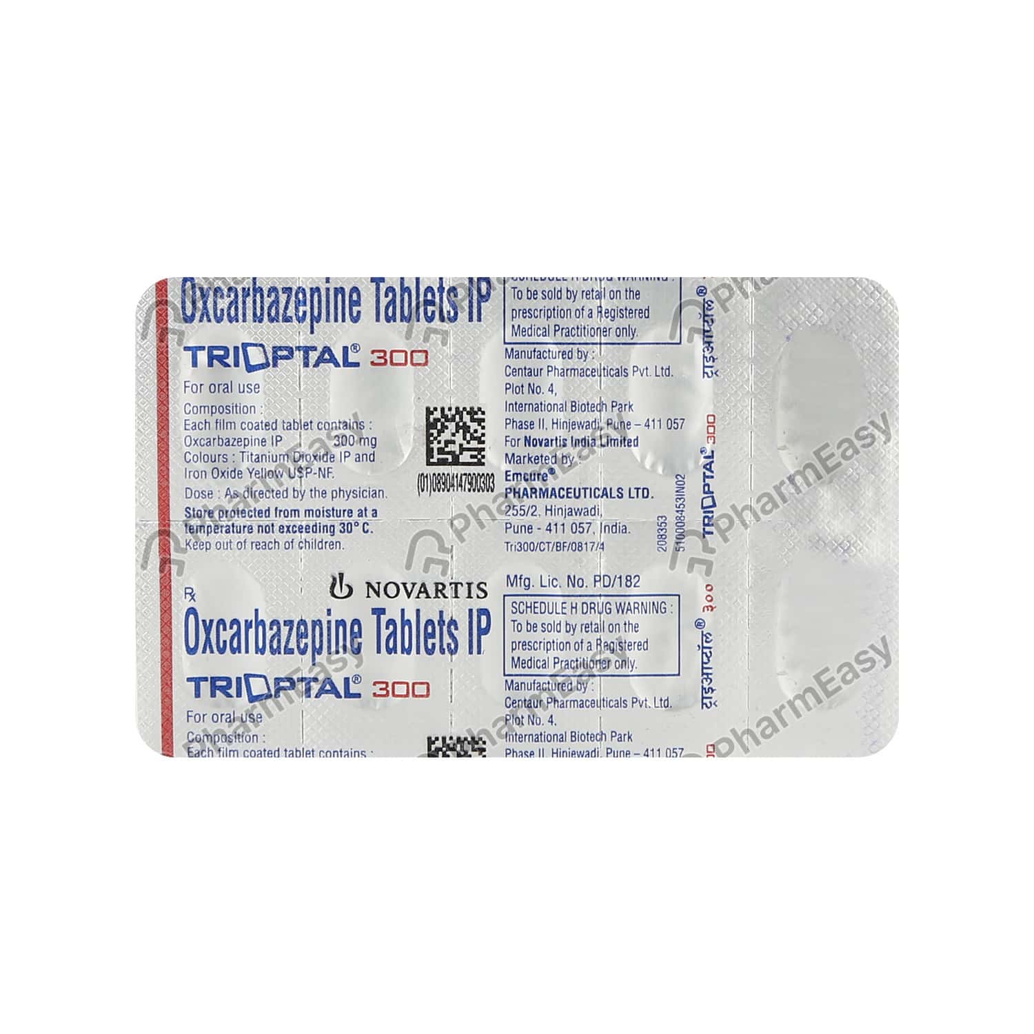 Buy Trioptal 300 MG Tablet (10) Online at Flat 18% OFF* | PharmEasy