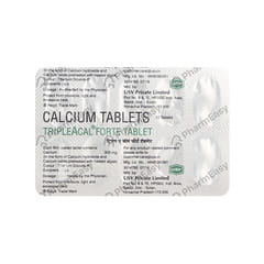 Triple A Cal Forte 300 MG Tablet (10) - Uses, Side Effects, Dosage ...