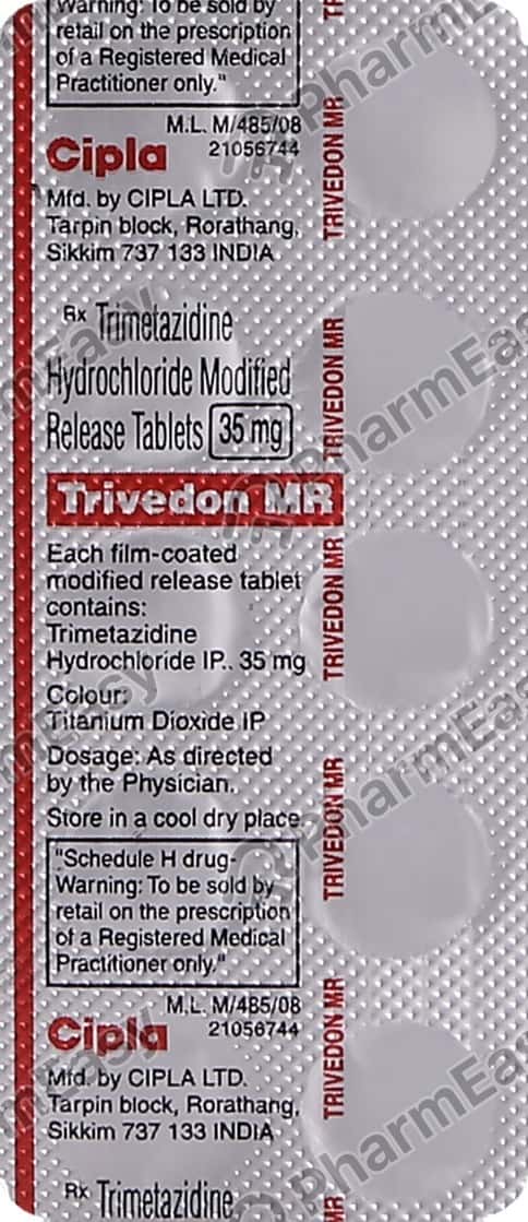 Trivedon Mr 35 MG Tablet (10): Uses, Side Effects, Price & Dosage ...