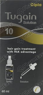 Tugain 10 % Skin Solution (60): Uses, Side Effects, Price, Dosage ...