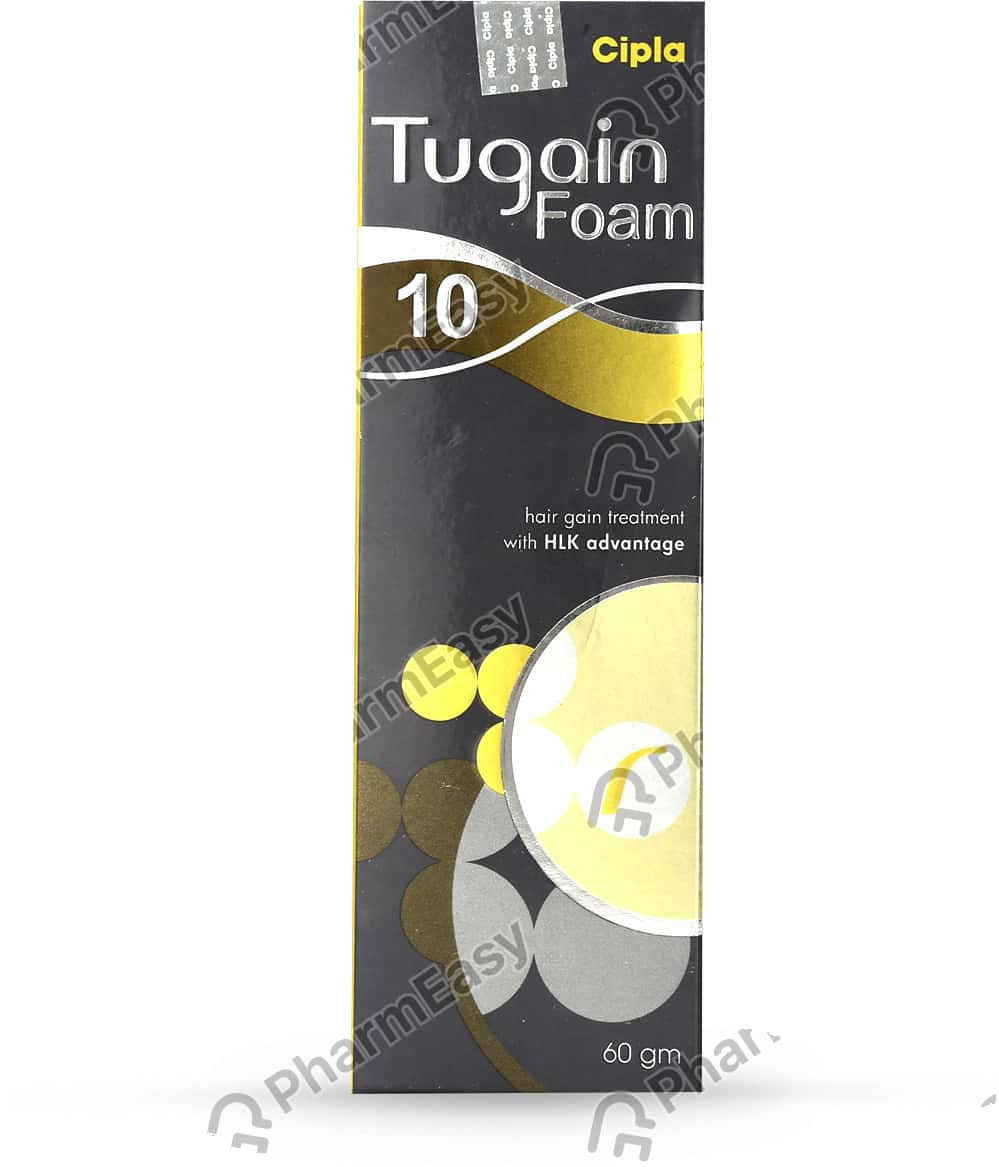 Tugain Foam 10 % Foam (60): Uses, Side Effects, Price & Dosage | PharmEasy