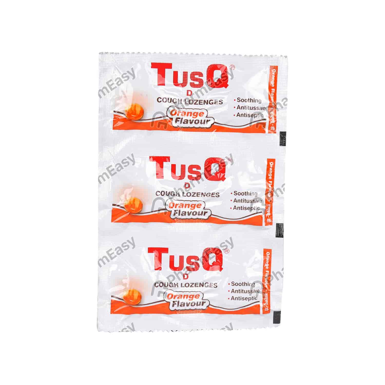 Buy Tusq D Orange Cough Lozenges Online at Flat 18% OFF* | PharmEasy
