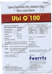 Ubi Q 100 MG Capsule (10): Uses, Side Effects, Price & Dosage | PharmEasy
