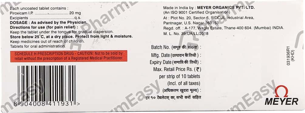 Ugesic 20 MG Tablet (10): Uses, Side Effects, Price & Dosage | PharmEasy