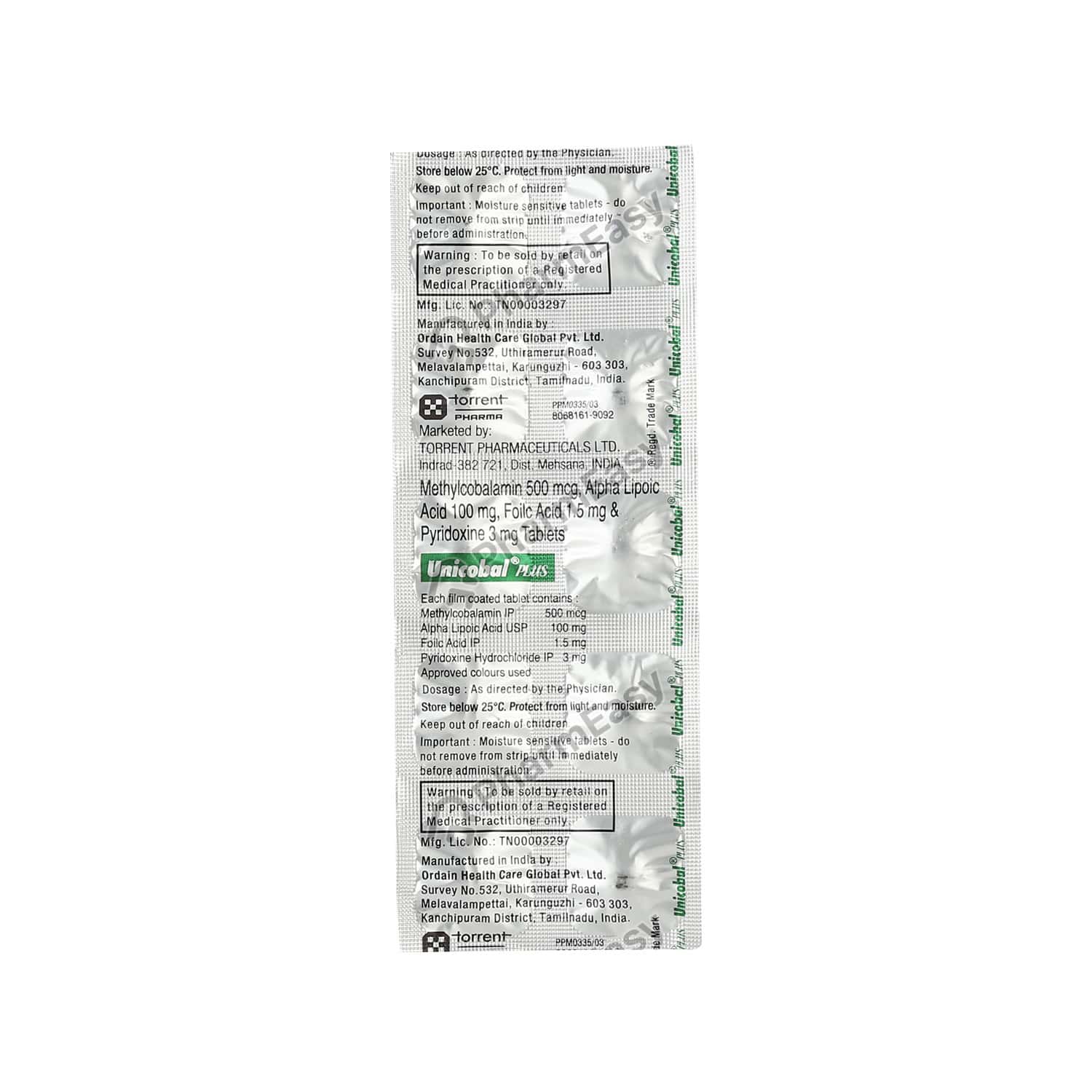 Buy Unicobal Plus Strip Of 10 Tablets Online at Flat 18% OFF* | PharmEasy