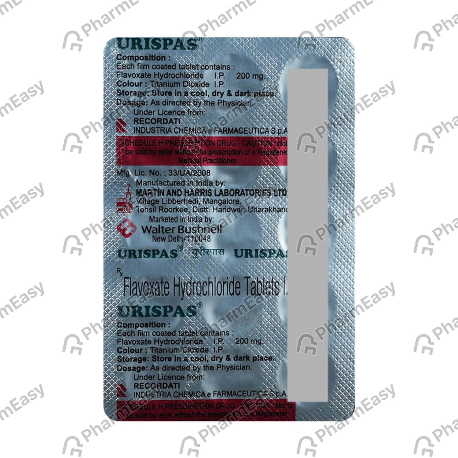 Urispas 200 MG Tablet (10): Uses, Side Effects, Price & Dosage | PharmEasy