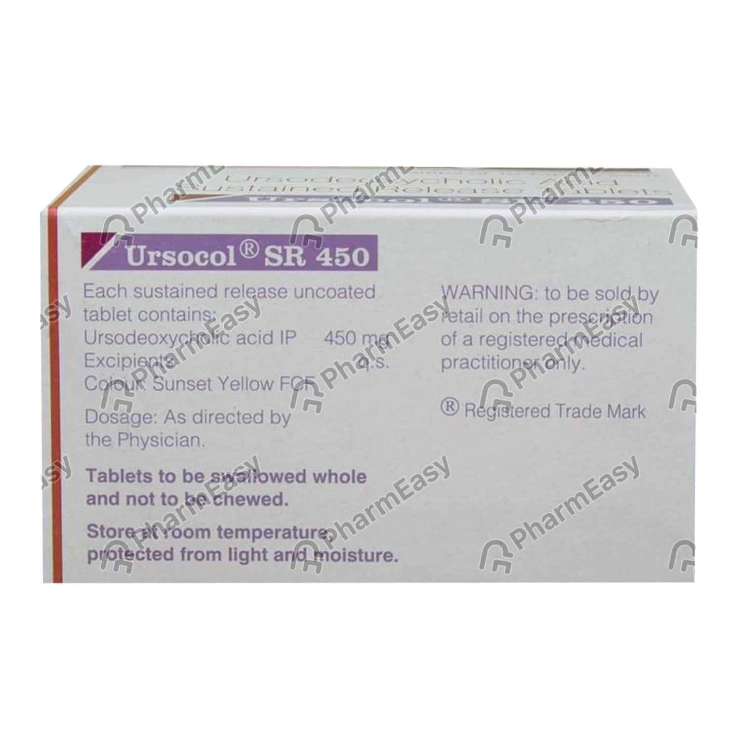Ursocol Sr 450 MG Tablet (10): Uses, Side Effects, Price & Dosage ...