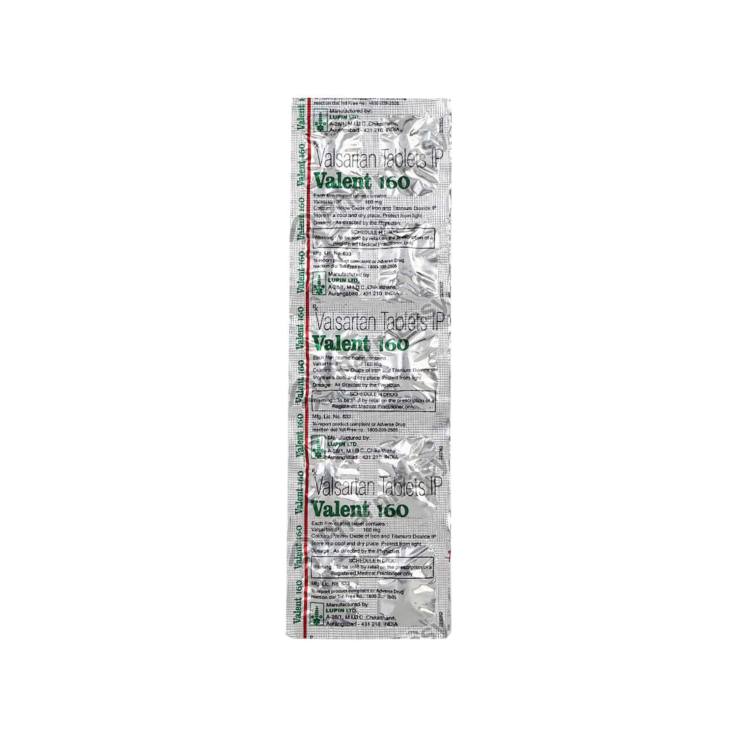 Buy Valent 160 MG Tablet (10) Online at Flat 18% OFF* | PharmEasy