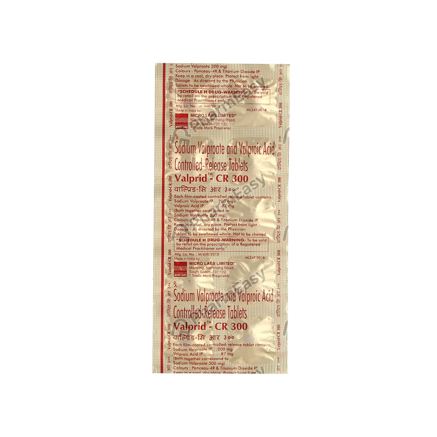 Valprid Cr 300mg Tablet - Uses, Side Effects, Dosage, Composition ...