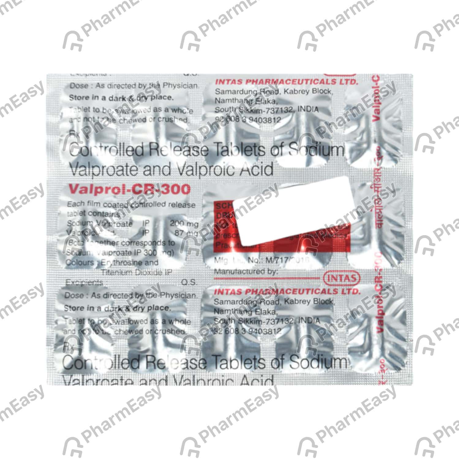 Valprol Cr 300mg Strip Of 10 Tablets: Uses, Side Effects, Price ...