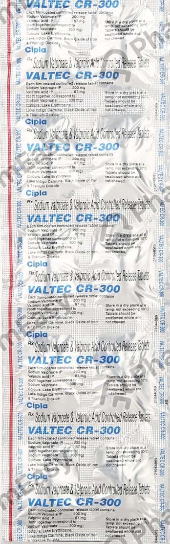 Valtec Cr 300mg Strip Of 10 Tablets: Uses, Side Effects, Price & Dosage ...