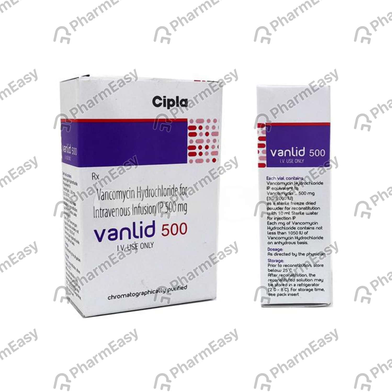Vanlid 500 MG Powder For Infusion (10): Uses, Side Effects, Price ...