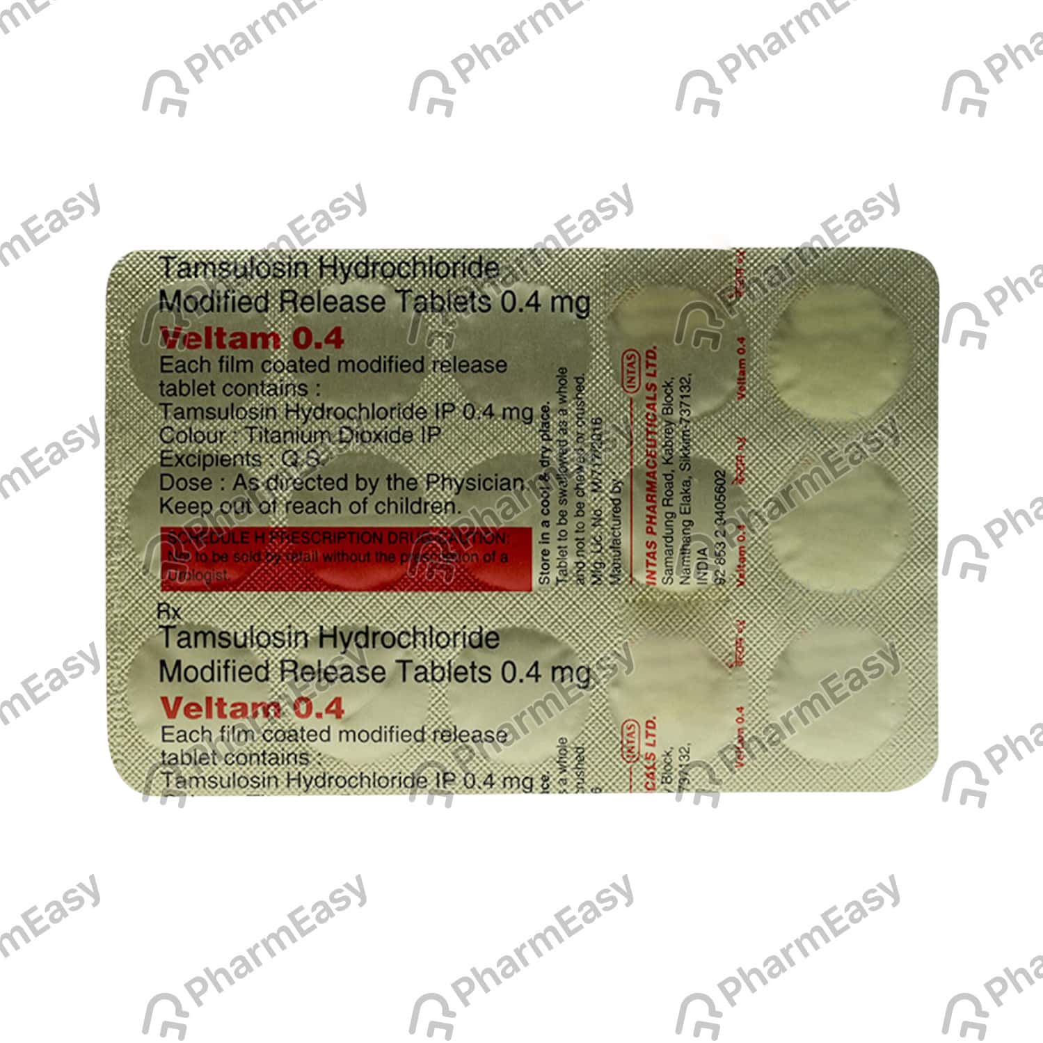 Buy Veltam 0.4 MG Tablet (10) Online at Flat 15% OFF | PharmEasy