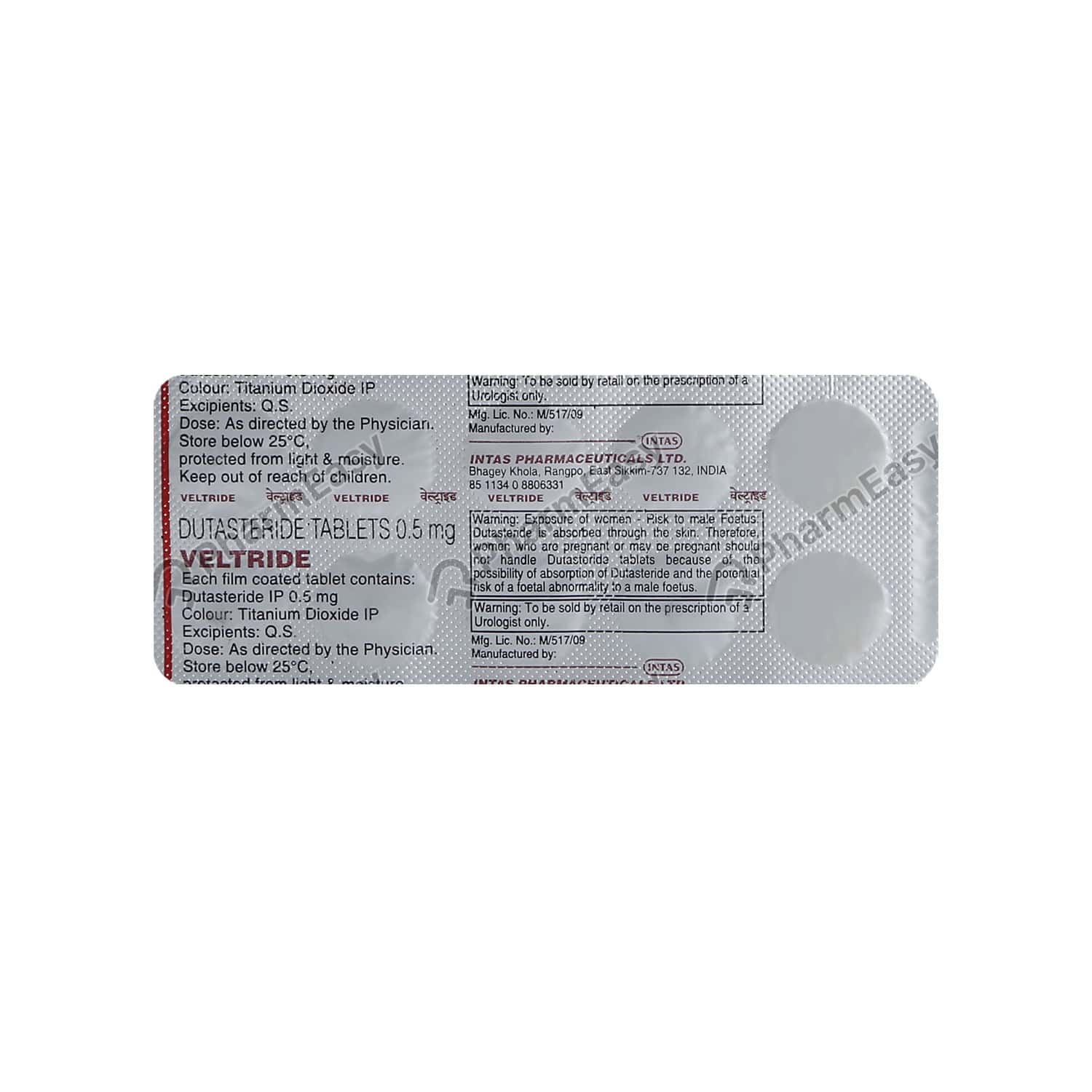 Buy Veltride 0.5 MG Tablet (10) Online at Flat 18% OFF* | PharmEasy