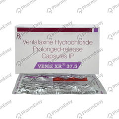 Veniz Xr Er 37.5 MG Capsule (10): Uses, Side Effects, Price & Dosage ...