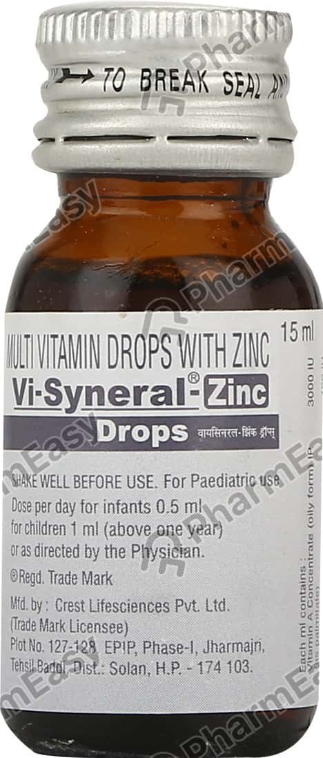 Visyneral Zinc Bottle Of 15ml Drops: Uses, Side Effects, Price & Dosage ...