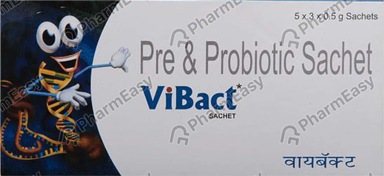 Vibact 50 M Oral Powder (0.5): Uses, Side Effects, Price & Dosage ...