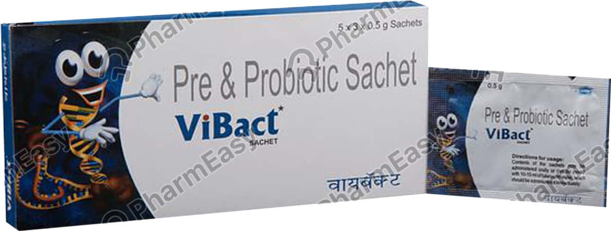 Vibact 50 M Oral Powder (0.5): Uses, Side Effects, Price & Dosage ...